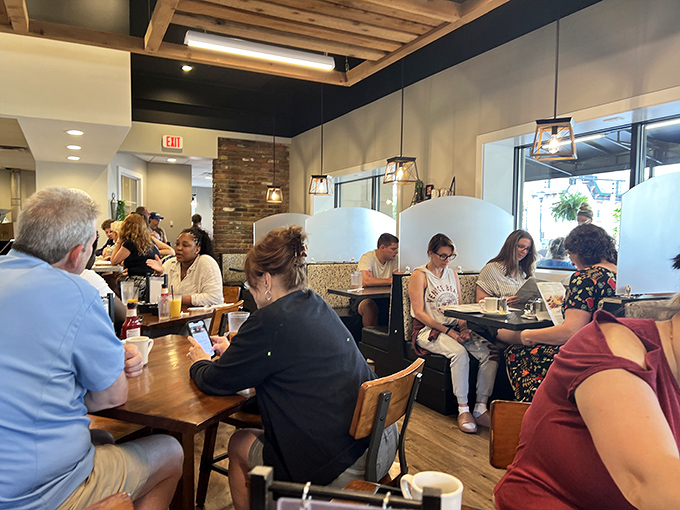 Weekend mornings bring a happy buzz of conversation—proof that good food creates community faster than any social network.