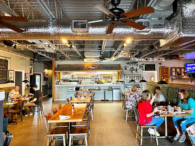 Where seafood enthusiasts gather – the open kitchen concept means you can watch your oceanic treasures being transformed into culinary magic.