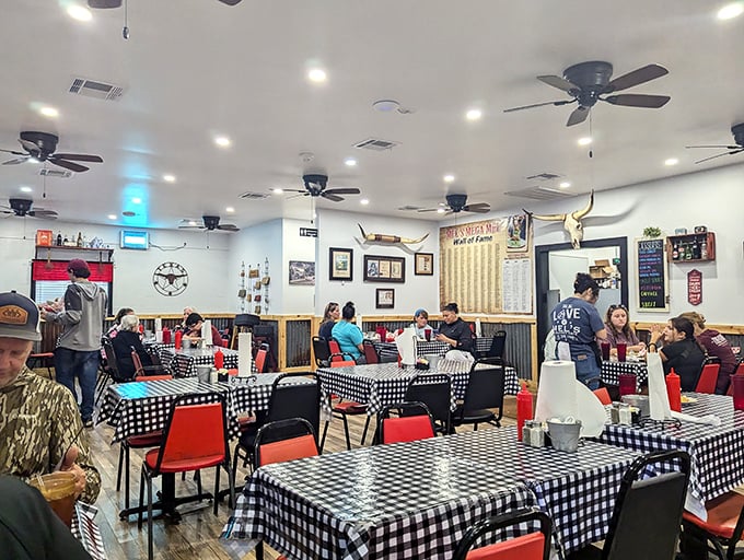 The packed dining room tells you everything you need to know – locals don't keep secrets when the food is this good.
