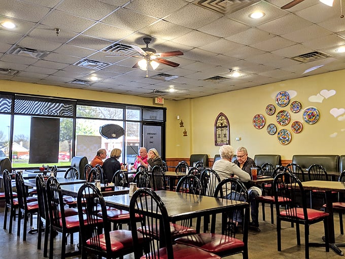 The dining area has that perfect "lived-in" feel—like your favorite pair of jeans that somehow look better with age.