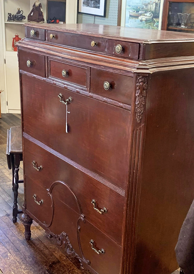 This isn't just a dresser—it's a masterpiece of craftsmanship from when furniture was built to outlast its owners.