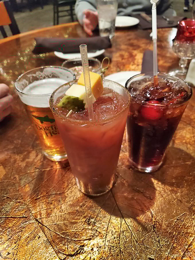 Liquid vacation in a glass! These colorful cocktails are the perfect companions for mountain dining adventures.