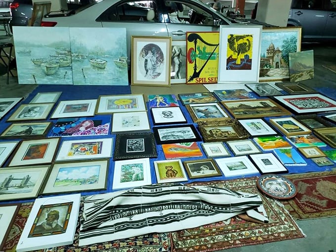 Art for every taste and wall space—from boats bobbing in harbors to abstract splashes that make you nod thoughtfully while secretly thinking "My kid could do that."