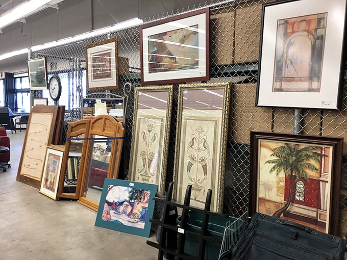 The art section: where someone else's décor decisions become your wall's new best friend. One person's "doesn't match the couch" is another's perfect find.