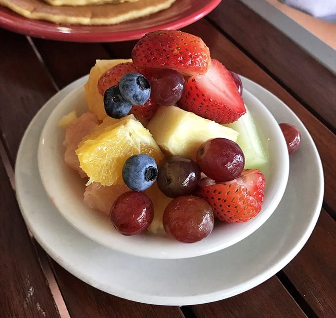 A fruit salad that's actually exciting—imagine that! These berries and melons didn't just meet in the bowl; they're having a vibrant flavor party.