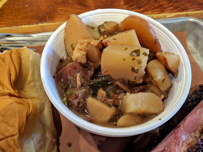 German potato salad – where potatoes have found their true calling as vehicles for flavor rather than mere side dish afterthoughts.