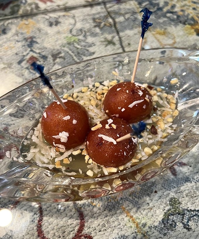 Gulab jamun—those sweet, syrupy spheres that prove dessert doesn't need chocolate to achieve pure joy.