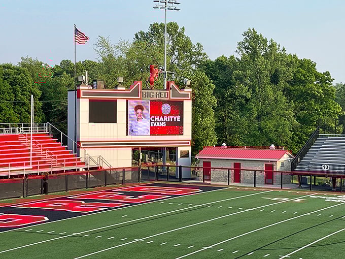 Local sports traditions run deep at Harding Stadium, where Friday night lights bring the community together regardless of your knowledge of football rules.