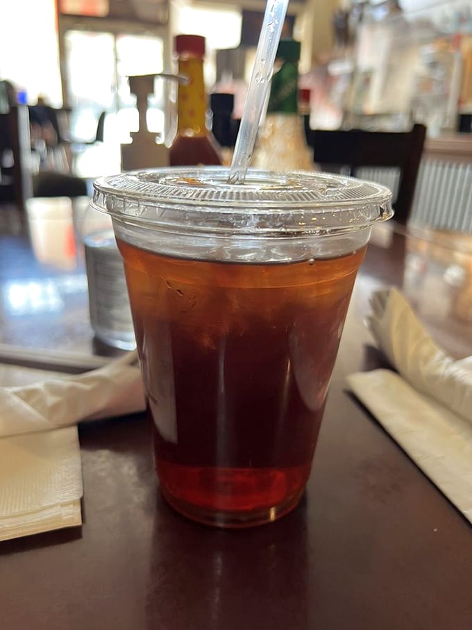Sweet tea so perfectly brewed it deserves its own spot on the periodic table of elements—somewhere between "delicious" and "revitalizing."