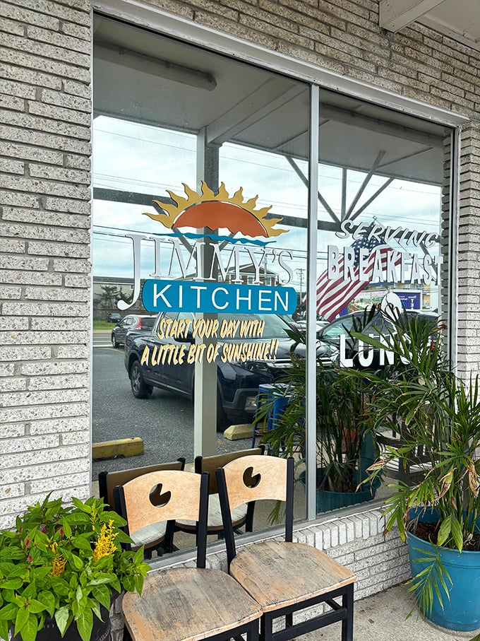 Jimmy's Kitchen promises "a little bit of sunshine" with breakfast. In coastal Delaware, that's not just clever marketing—it's the morning special.