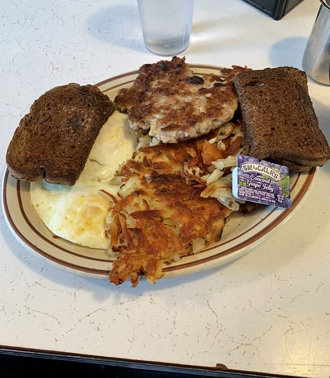 The Kitchen Special plate showcases generous portions and home-style cooking that defines true American breakfast tradition.