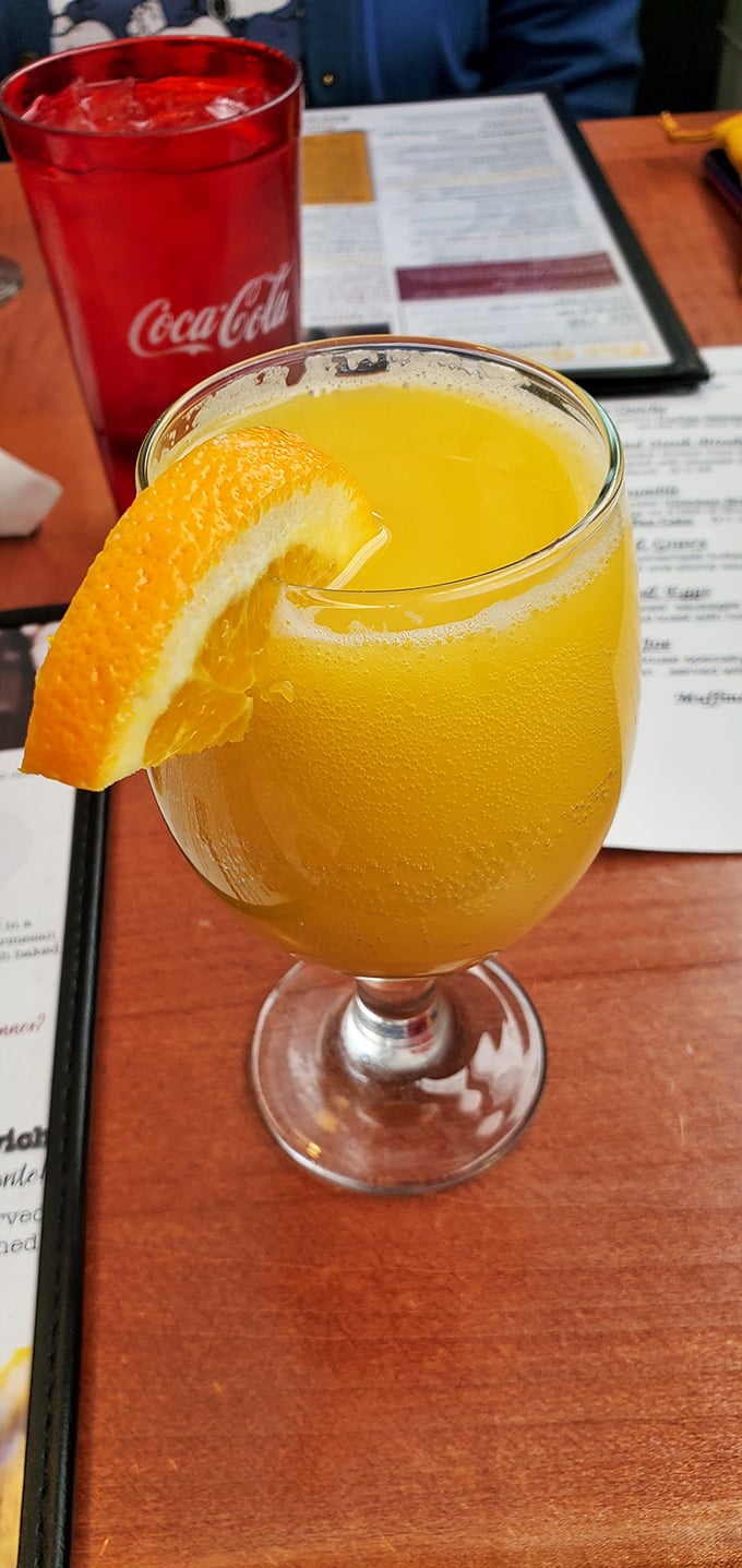 Morning sunshine in a glass—this mimosa is how responsible adults justify having orange juice with champagne for breakfast.