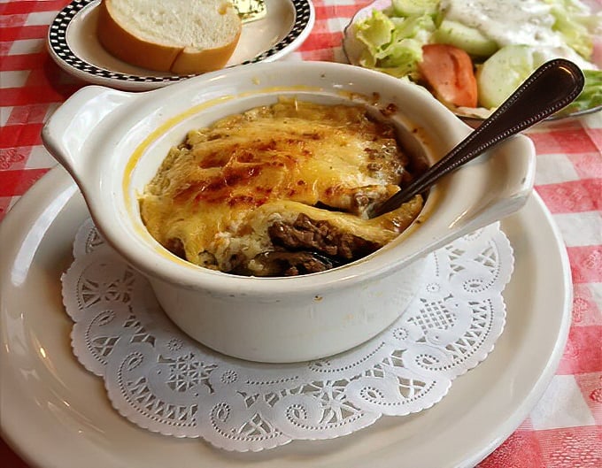 This bubbling crock of comfort isn't just food—it's therapy in ceramic form, with cheese melted to that perfect Instagram-worthy pull.