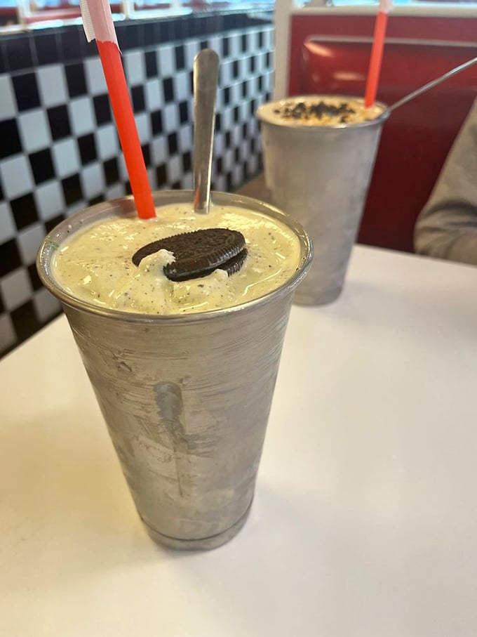 This isn't just a milkshake—it's a commitment. That Oreo is just the tip of the dessert iceberg.