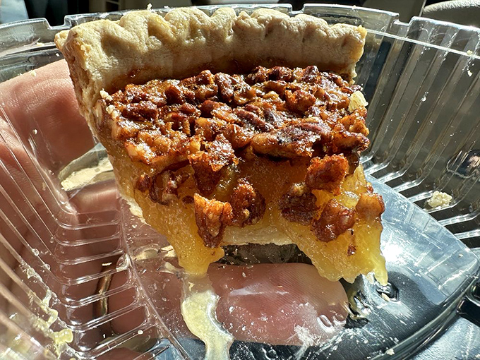 Sweet, sticky, and utterly indulgent pecan pie—the perfect finale to cool your jets after the chicken has had its fiery way with your taste buds.