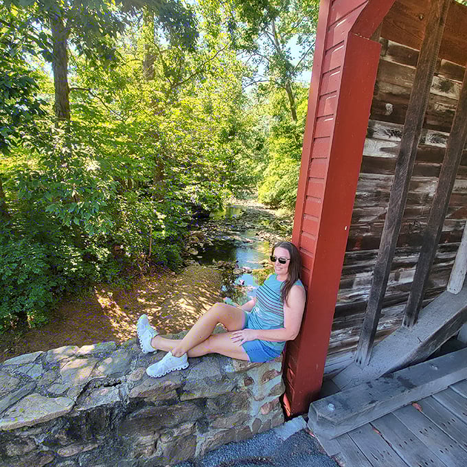 Finding the perfect spot to contemplate life's big questions, or just enjoy a moment of creek-side serenity away from inbox notifications.