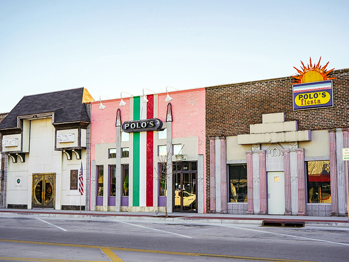Polo's Mexican Restaurant brings south-of-the-border flavor to Ada with its distinctive colorful façade that's impossible to miss.