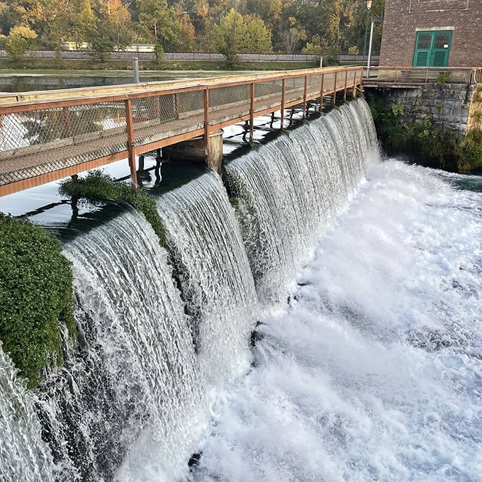 A waterfall that would make Frank Lloyd Wright stop and stare – natural beauty that's just a short drive from Trumann's peaceful neighborhoods.