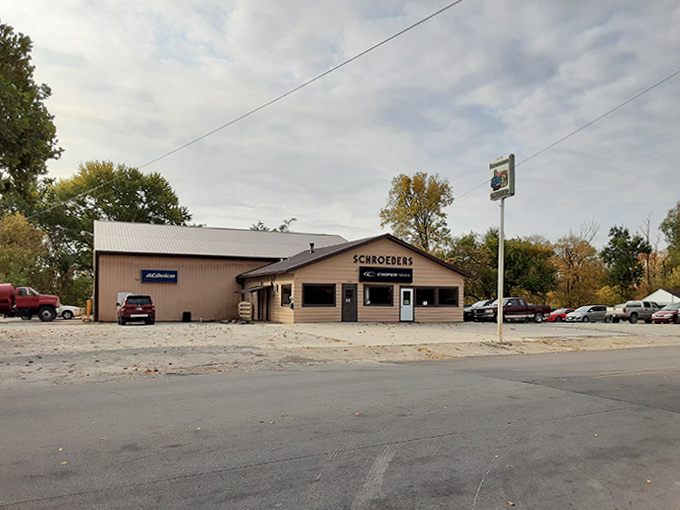 Schroeder's represents the backbone of small-town America – local businesses where your car isn't just a vehicle, it's a conversation starter.