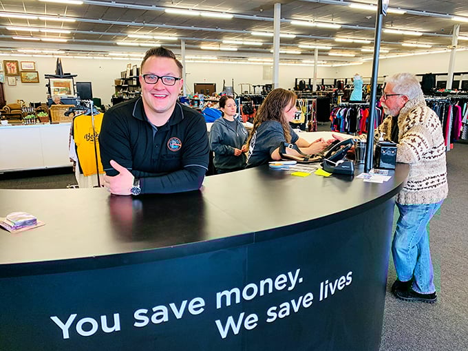 The friendliest checkout you'll find, where staff actually seem happy that you found seventeen things you didn't know you needed.