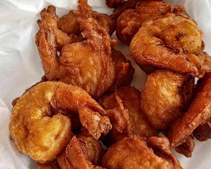 These golden-fried shrimp aren't just appetizers—they're the opening act to a symphony of flavors. Crispy outside, tender within—perfection achieved.
