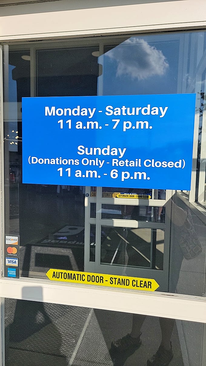 Different hours, same mission—transforming donations into opportunities while giving shoppers the chance to discover something unexpectedly perfect.