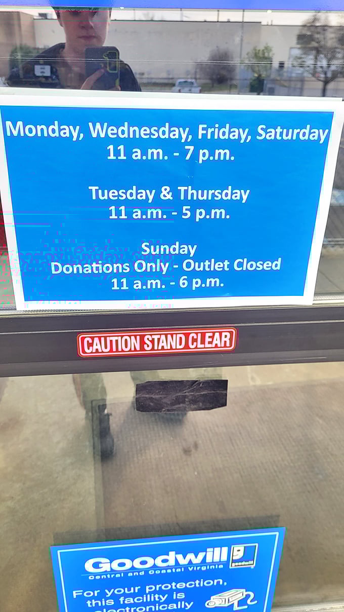 The sacred schedule of bargain hunting. Memorize these hours like lottery numbers if you want to maximize your thrifting potential.