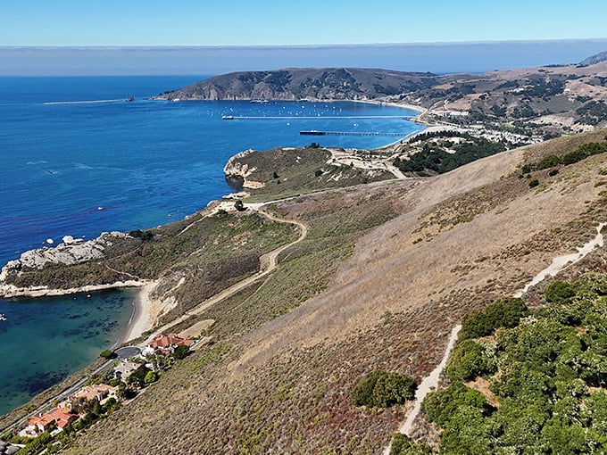 Hiking the Sycamore Crest Trail rewards you with this breathtaking panorama – proof that sometimes the best views require a little sweat equity.