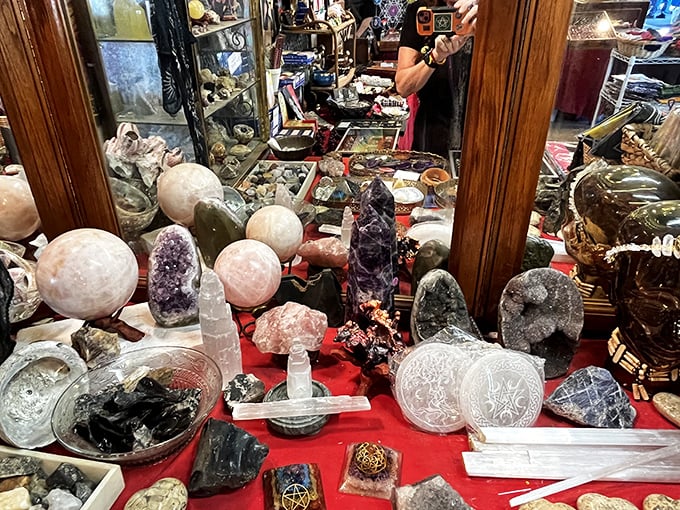 Nature's art gallery: crystals that formed over millennia, now waiting to grace your coffee table and spark questions from curious guests.