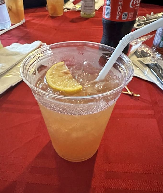 The Whiskey Peach cocktail—because sometimes adulting means having dessert in liquid form while still calling it a sophisticated beverage choice.
