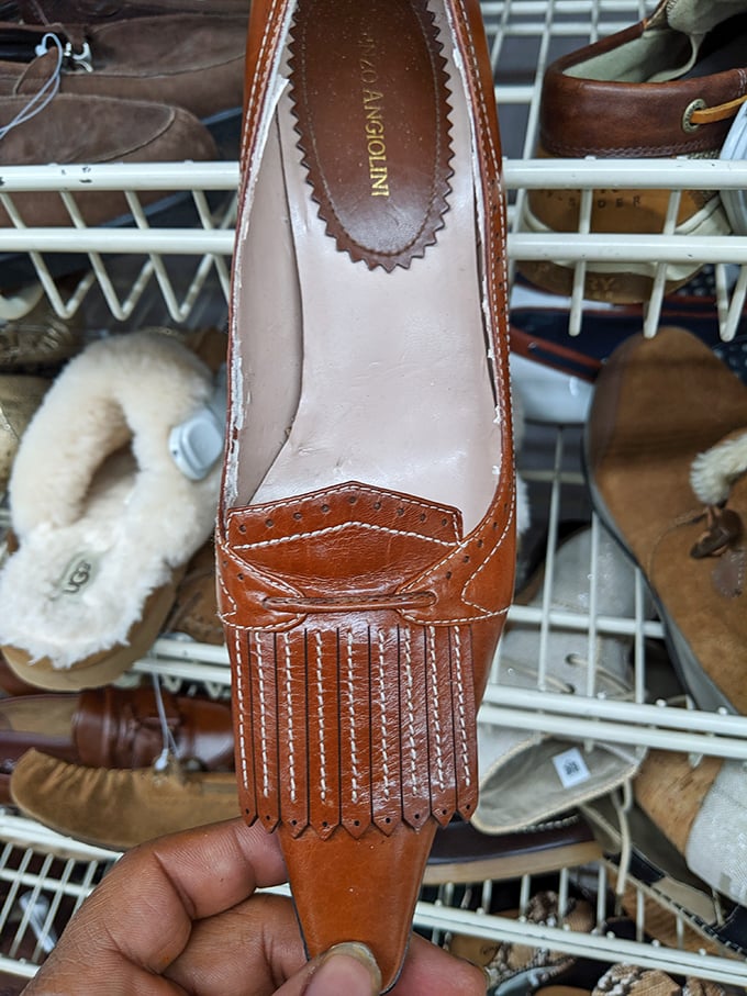 Vintage leather loafers with personality to spare. They've already walked interesting miles—now they're ready for yours.