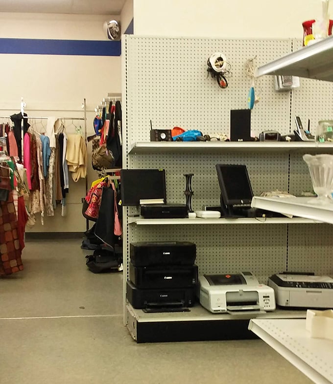 Electronics corner: where yesterday's printers and gadgets await tech-savvy rescuers willing to give them one more chance at usefulness.
