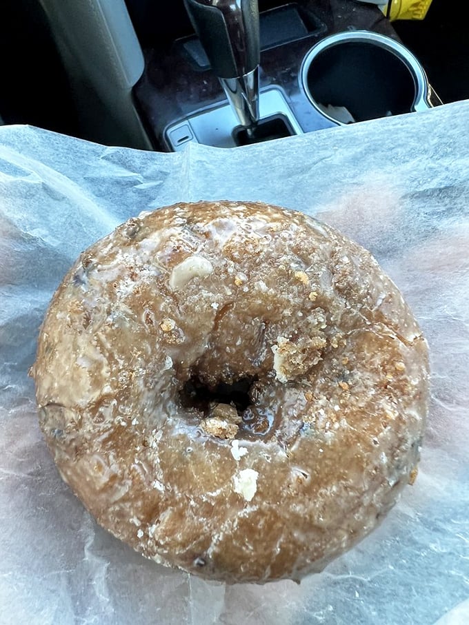 That blueberry donut isn’t wearing a costume—it’s dressed in its Sunday best, showing off a burst of berries and sweetness that would make any pastry jealous.