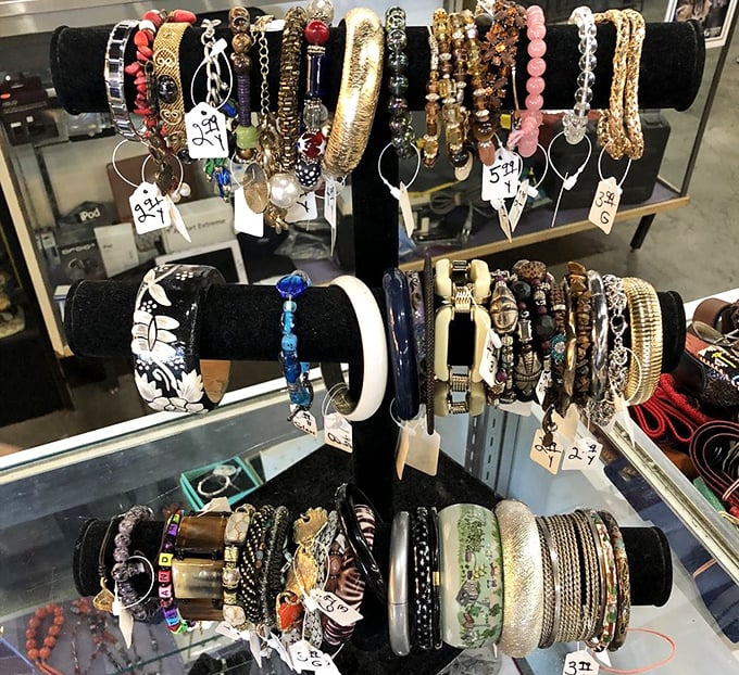 Arm candy galore! These bracelets once adorned wrists at fancy galas and casual brunches—now they're waiting for your next adventure.