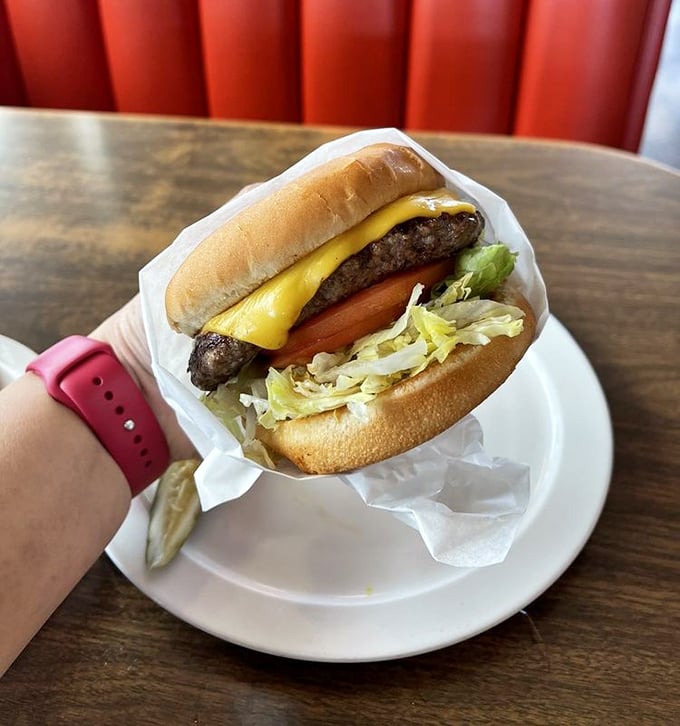 A cheeseburger that doesn't need gimmicks or trendy toppings—just honest ingredients coming together in perfect, unpretentious harmony.