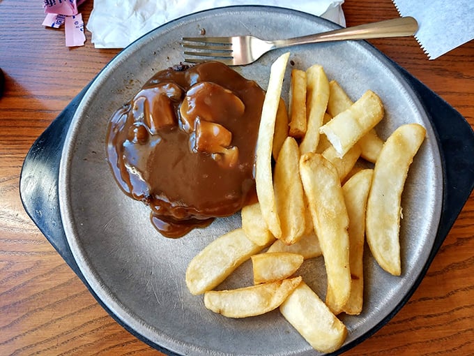 Comfort food that hugs you from the inside out. That gravy isn't just a topping—it's liquid contentment.
