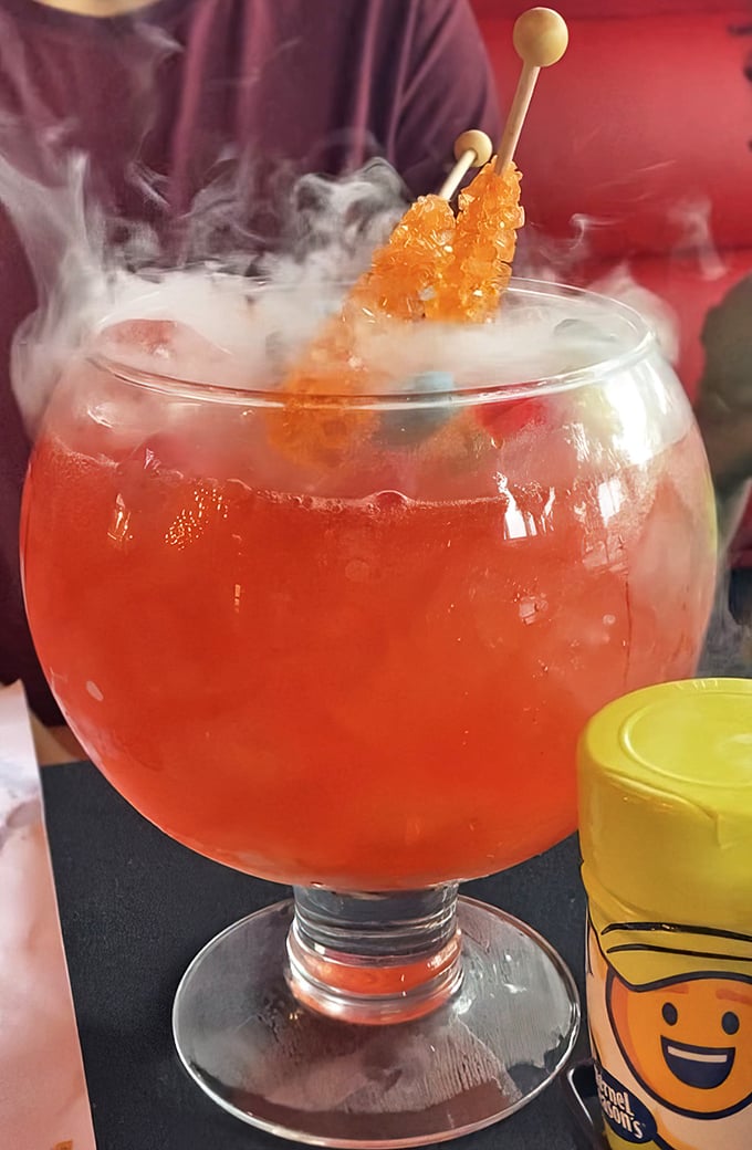 This smoking cocktail doesn't just look magical—it's practically performing a seance right at your table!