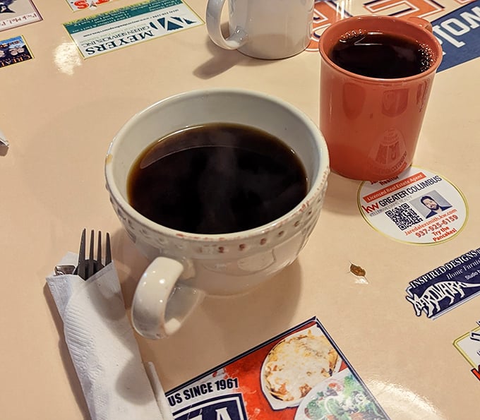 Real coffee in real mugs, served by people who understand that morning fuel shouldn't taste like an afterthought.