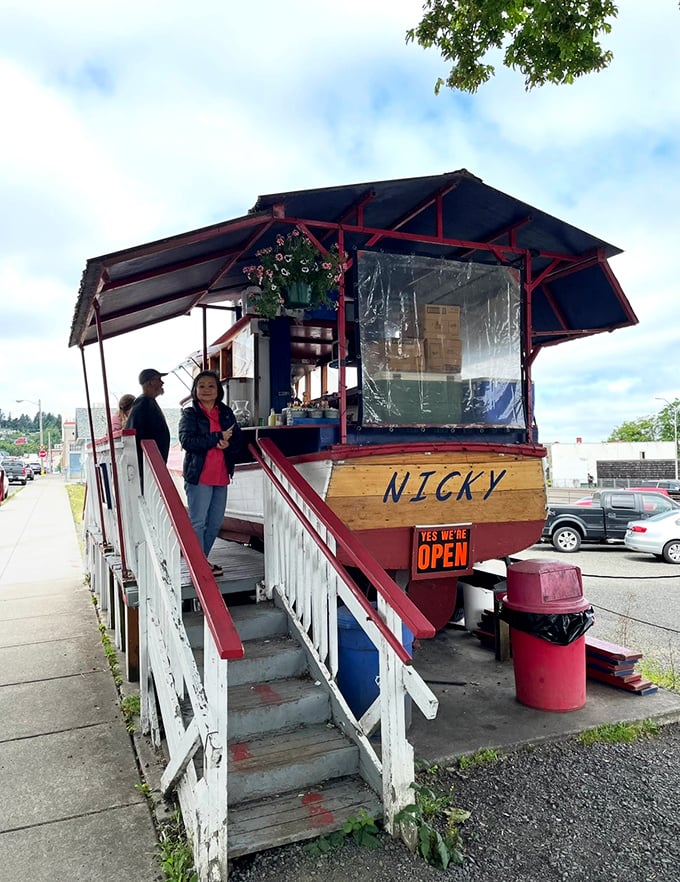 The pilgrimage to Bowpicker is a shared experience. Strangers in line become temporary friends united by the promise of perfect fish.