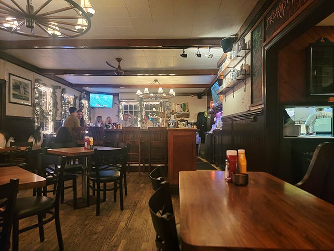Evening at Herb's—when the bar glows with possibility and every table holds the promise of good food and better conversation.