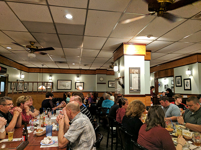 A packed house at dinner time—the universal sign that you've found a place locals trust with their appetites and their special occasions.