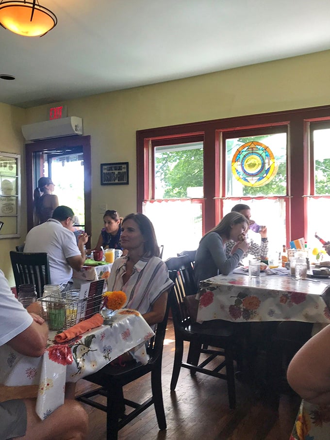 Where breakfast memories are made—patrons enjoying that magical moment when good food, good company, and good conversation intersect.