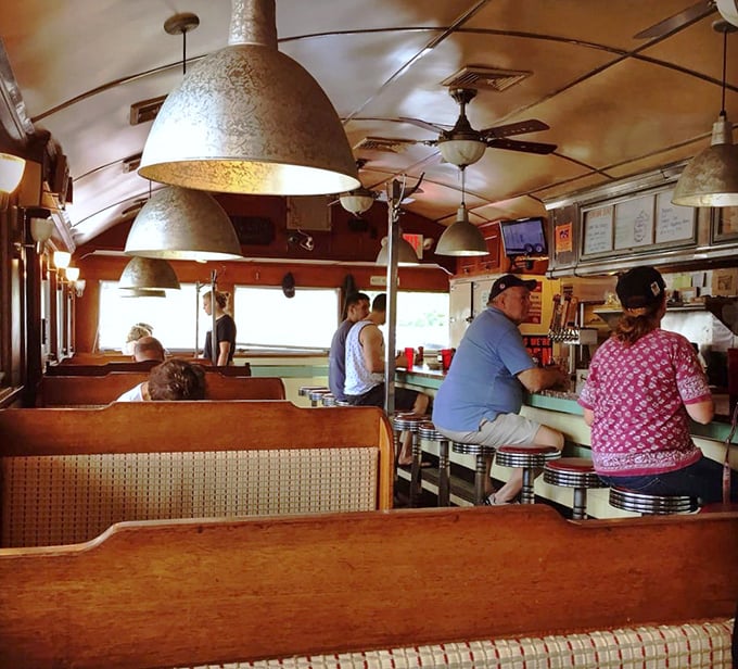 The counter culture lives on—where regulars perch on swivel stools, trading stories while watching breakfast ballet unfold before their eyes.