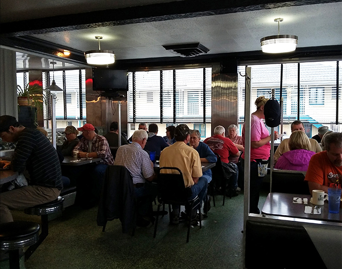 A full house at lunchtime isn't just customers – it's a community gathering where everyone's connected by coffee and conversation.