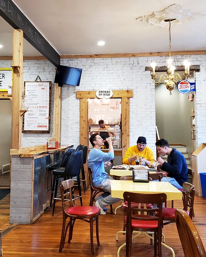 Where BBQ dreams come true—diners experiencing that moment of silent appreciation that follows the perfect bite.