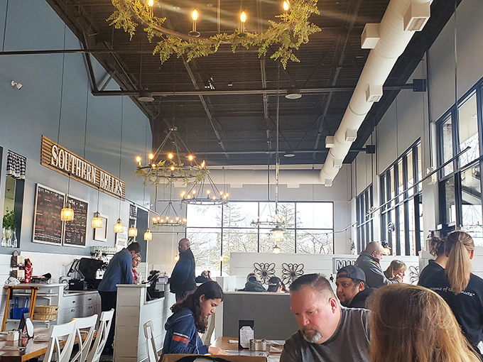 The breakfast buzz—that magical morning energy when strangers become temporary neighbors united by the universal language of good food. 