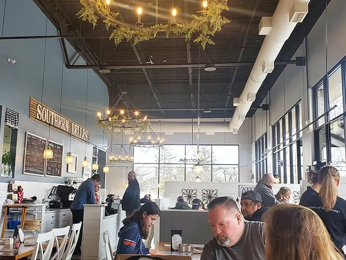 The breakfast buzz—that magical morning energy when strangers become temporary neighbors united by the universal language of good food. 