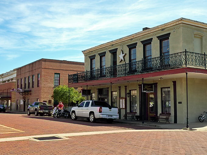 Jefferson's downtown brick streets have supported everything from horse-drawn carriages to modern SUVs without losing an ounce of charm.