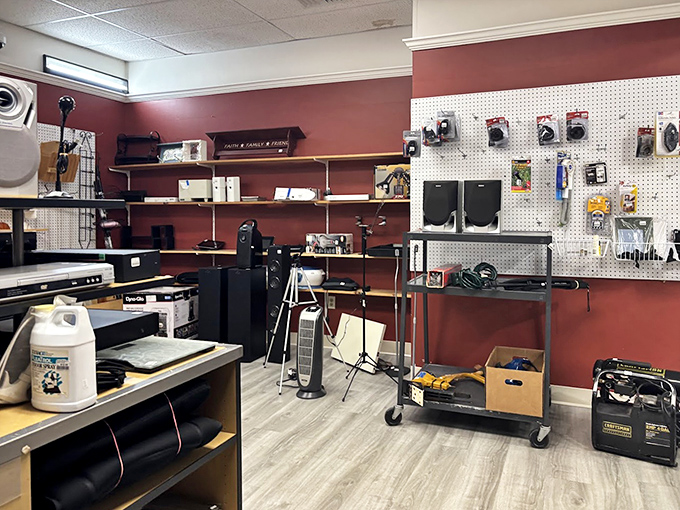 The electronics section: where appliances go for their second act, and where you might find that perfect replacement for the blender you've been nursing along since college.