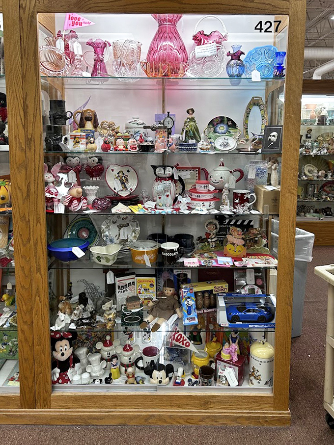 Home decor from when "accent pieces" meant doilies and nobody had heard of minimalism yet.